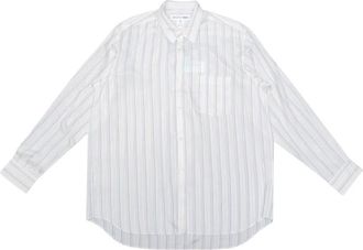 Comme Des Gar&ccedil;ons Homme, Chemises, Blanc, Taille: L Forever Stripe Shirt