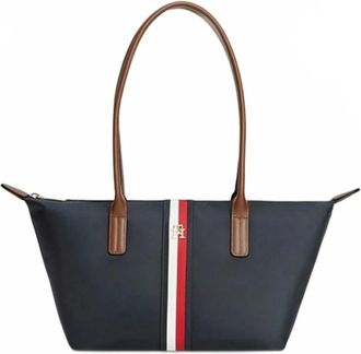 Tommy Hilfiger Cabas Popette East West - Femme - Sacs - Bleu - Taille: ONE Size