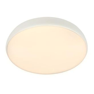 Briloner Plafonnier LED avec t&eacute;l&eacute;commande, intensit&eacute; lumineuse variable, blanc chaud &agrave; blanc neutre, salon, chambre, 35x8,5 cm, blanc
