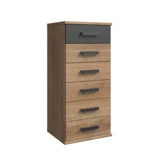 Calicosy Froschk&ouml;nig24 Cork Kommode Anrichte Sideboard Plankeneiche/Graphit