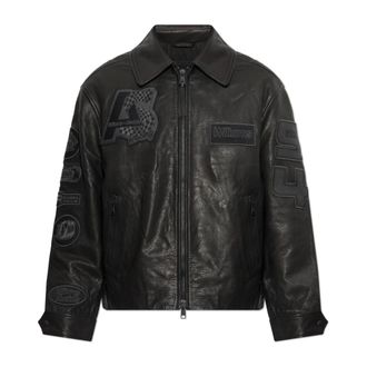 AllSaints Homme, Vestes, Noir, Taille: L Garrison Leather Jacket
