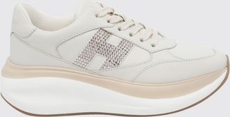 Hogan Baskets Maxi I Active en cuir avec logo H en strass et semelle chunky