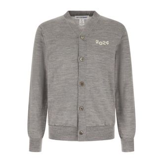 Comme Des Gar&ccedil;ons Wool Cardigan - - Knitwear - Herren - Grau - XL