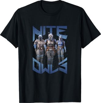 Star Wars The Mandalorian Bounty Hunters Nite Owls T-Shirt