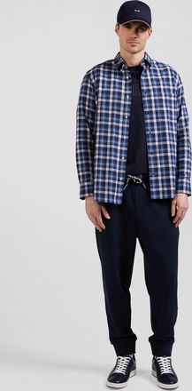 Eden Park Chemise En Coton &Agrave; Carreaux Bleus Coupe Regular