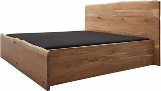 Massivmoebel24 Bett Akazie 200x200x105 natur lackiert pure acacia 304
