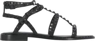 Ash Ash, Femme, Chaussures, Noir, Taille: 37 EU Precious Texture Studded Flat Sandal