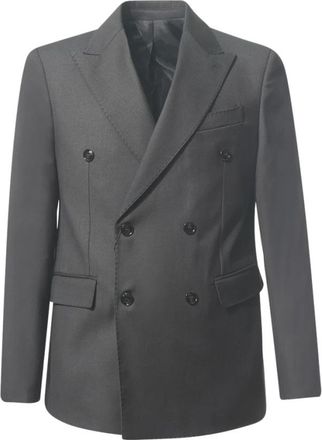 Balmain Zweireihiger Blazer - - Jackets - Herren - Grau - XL
