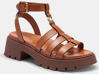 Coach Fisherman Plateau-Sandale mit skulpturiertem C