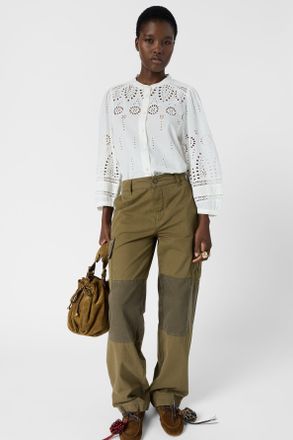 Gerard Darel Chemise &agrave; broderies en coton - CYBELLA - Ecru