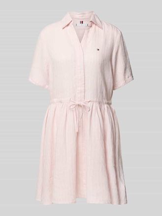 Tommy Hilfiger Ausgestelltes Hemdblusenkleid aus reinem Leinen