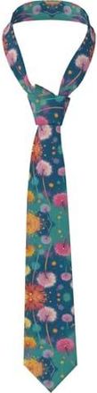 Generic Cravate Pour Homme Motif Pissenlit &Agrave; LEncre &Eacute;troit Necktie Fine Cravate DAffaires Pour C&eacute;l&eacute;brations Travail F&ecirc;te