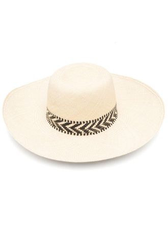Borsalino Gewebter Panama-Hut - Nude