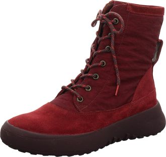 Think Damen KUSABI nachhaltige Lodenfutter Stiefelette, 5000 Merlot/Kombi, 40.5 EU