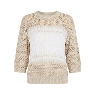 PESERICO Femme, Pulls, Beige, Taille: 38 FR S99146F03 9110G Maglia