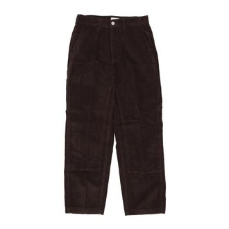 Obey Samt Herrenhose Braun - - Trousers - Herren - Braun - W34
