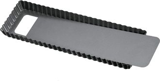 Original Kaiser Original Kaiser La Forme Plus Tarteform rechteckig mit Hebeboden 35x13cm, Quicheform beschichtet, herausdrückbarer Emailleboden, schnittfest, servierf