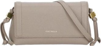 Coccinelle Petit sac port&eacute; &eacute;paule Thess - Femme - Sacs - Beige - Taille: ONE Size