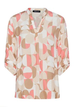 Frank Walder Klassische Bluse mit &Auml;rmelumschlag
