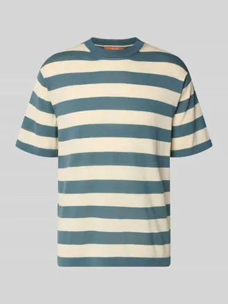 Cruna T-Shirt mit geripptem Rundhalsausschnitt