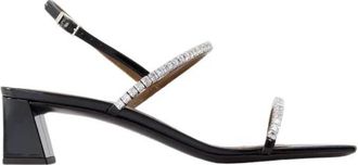 Giuseppe Zanotti Femme, Chaussures, Noir, Taille: 39 EU Sandales &agrave; cristaux Valentiine 45 mm