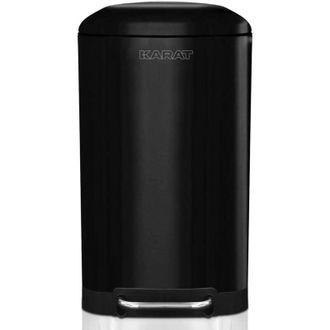 Casa Pura Casa Pura - M&uuml;lleimer Cubo Edelstahl Farbe: Schwarz