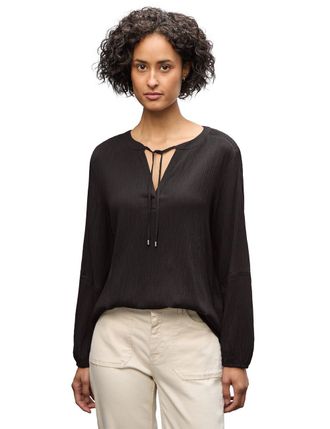 Street One Damen 3412104 Strukturtunika mit Tape, deep Roast Brown, 44