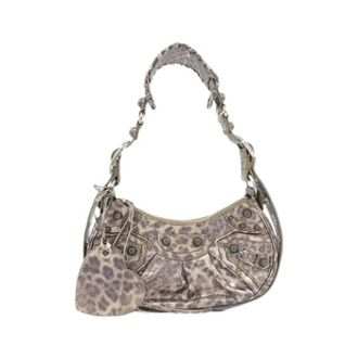 Balenciaga Pre-owned Le Cagole Sac bandouli&egrave;re en cuir dagneau - Femme - Pre-owned - Brun - Taille: ONE Size