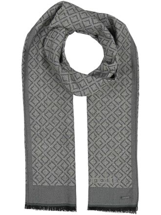 Bugatti Leichter Schal | Geometrisches Muster | 45 x 190 cm | Aus Baumwolle und Viskose Bottle