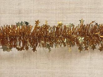 Dmora Weihnachtsdekoration Bossons, Weihnachtsdekor, Weihnachtsornament, Festliche Dekoration, Made in Italy, 1000x8 h8 cm, Kupfer