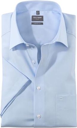 Olymp homme chemise business à manches courtes Luxor,comfort fit,New Kent,blau 15,41