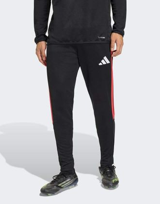 adidas adidas Performance - Tiro 26 League - Pantalon de sport slim - Noir/rouge semi-lucide