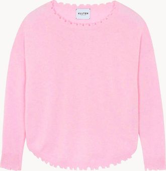 Kujten Pull cachemire col rond liquette - Pull Mela