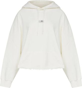 Maison Margiela Femme, Sweatshirts et sweats &agrave; capuche, Blanc, Taille: 42 FR SweaT-shirt &agrave; capuche