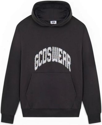 GCDS Gcds, Homme, Sweatshirts et sweats &agrave; capuche, Noir, Taille: M Logo Gems Sweat &agrave; capuche