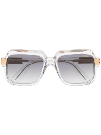 Cazal lunettes de soleil &agrave; monture rectangulaire - Tons neutres
