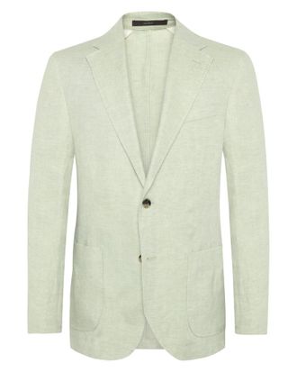 Windsor Ungef&uuml;ttertes Leinensakko mit Fischgr&auml;t-Muster, Shaped Fit in