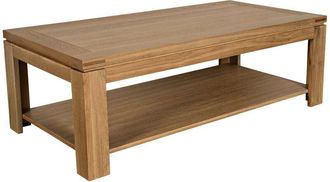 Hellin Hellin - Table basse moderne bois chêne clair massif - boston