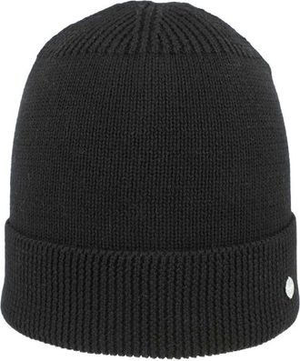 Eisglut Strickmütze Mit Umschlag Komplett Gefüttert Breal Designed In Germany, Schwarz, Einheitsgröße EU