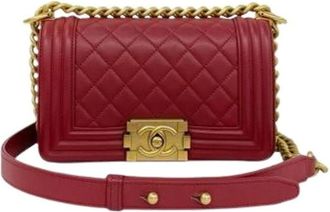 Chanel Sac bandouli&egrave;re vintage doccasion - Femme - Pre-owned - Rouge - Taille: ONE Size