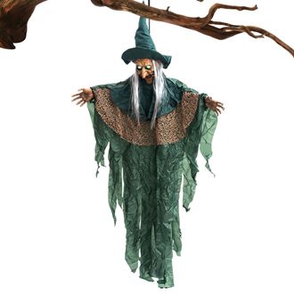 Generic Halloween Hexe animiert sprechende Hexen Licht Augen Kl&auml;nge Aktivierung Outdoor- f&uuml;r Hinterhof Party Karneval Garten Terrasse verfolgte Haus sammeln U