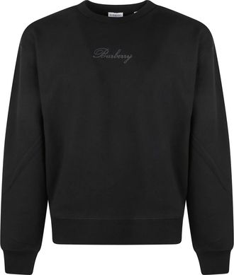 Burberry Homme, Sweatshirts et sweats &agrave; capuche, Noir, Taille: L Rowan Cotton SweaT-shirt