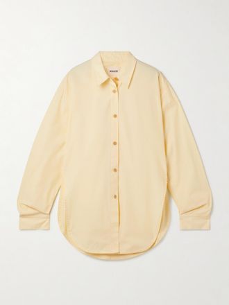Khaite Chemise En Popeline De Coton Goya - Jaune