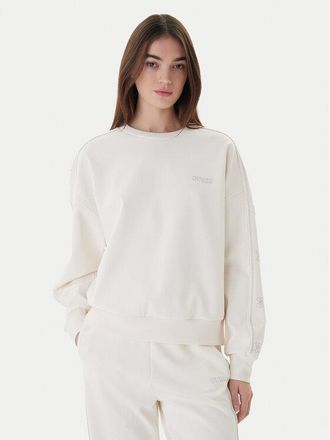 Guess Sweatshirt V6RQ96 KCX22 Wei&szlig; Regular Fit