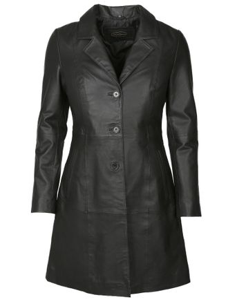 JCC Ledermantel Ik14-2 Black