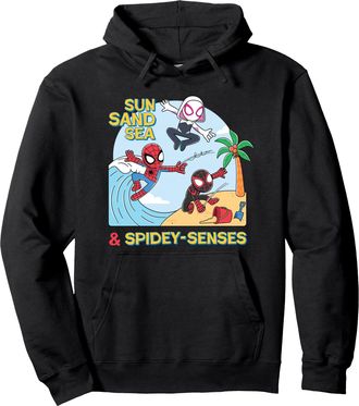 MARVEL Spider-Man Sun Sand Sea & Spidey-Senses Beach Pullover Hoodie