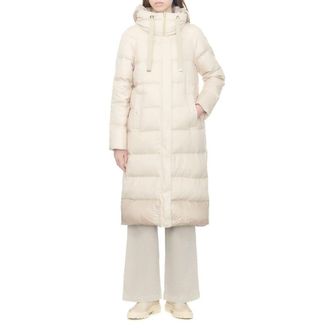 Herno Womens White Cashmere Coat Clothing