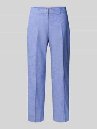 Christian Berg Straight Fit Stoffhose aus Leinen-Mix