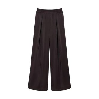 Lacoste Femme, Pantalons, Brun, Taille: 40 FR Pantalon &agrave; Taille &Eacute;lastiqu&eacute;e