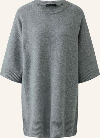 Oui Pullover Mit 3/4-Arm grau